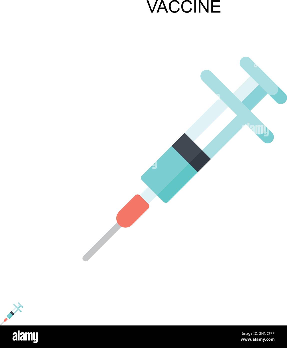 Vaccine Simple vector icon. Illustration symbol design template for web ...