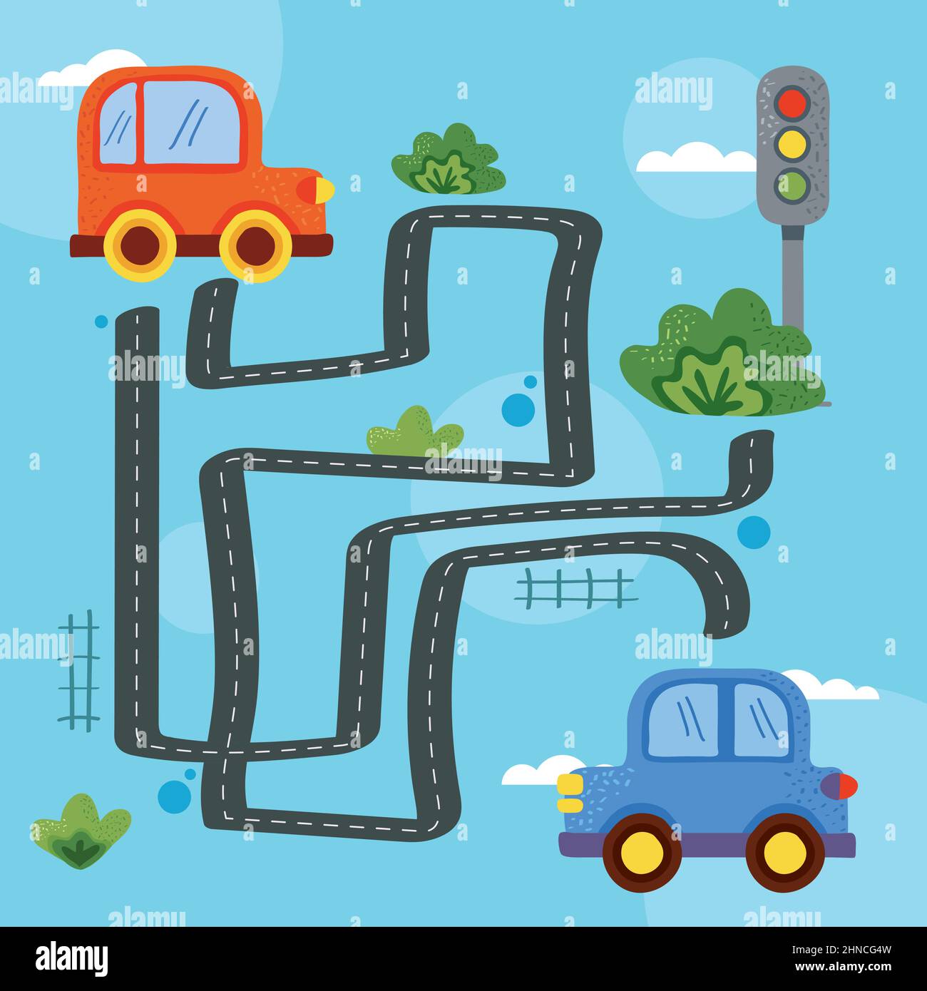 cars in maze for kids game Stock Vector Image & Art - Alamy