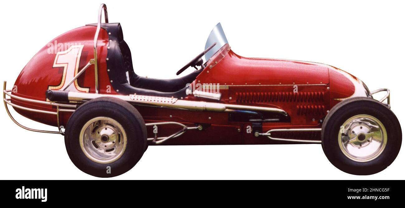 1959 Vintage Red Midget Racer, No.1 Stock Photo - Alamy