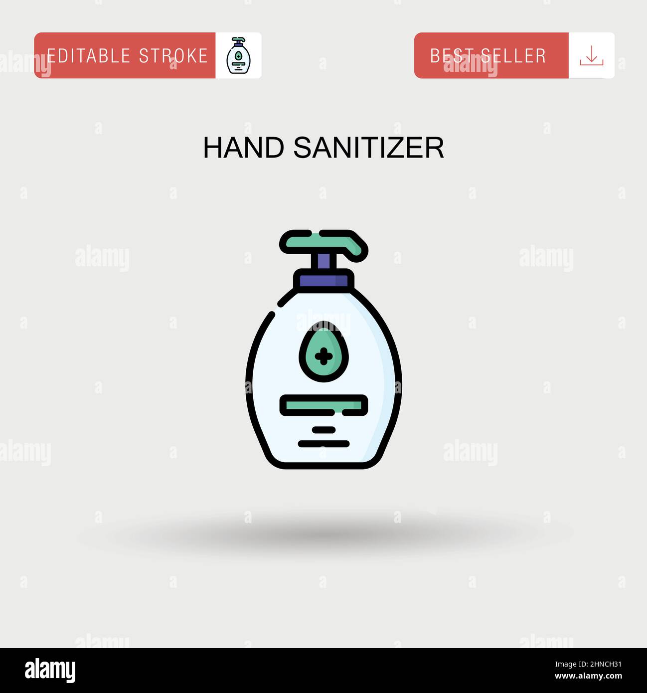 Hand sanitizer Simple vector icon Stock Vector Image & Art - Alamy