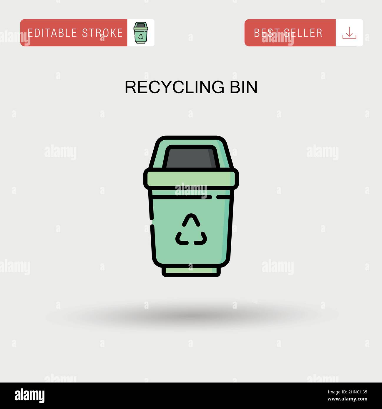 Blue plastic box isolated recycling Stock Vector Images - Alamy