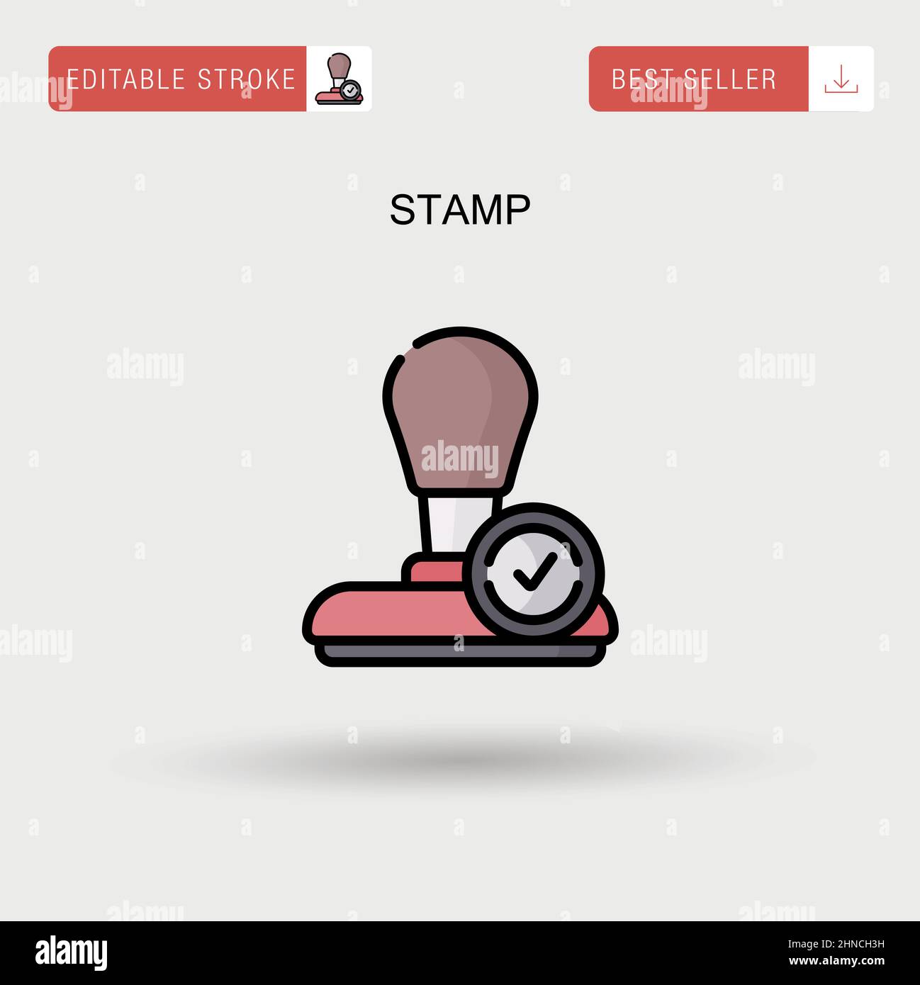 Empty stamp label icon vector hi-res stock photography and images - Alamy