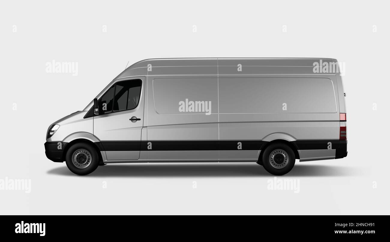 Panel Van Mockup 3D Rendering Stock Photo - Alamy