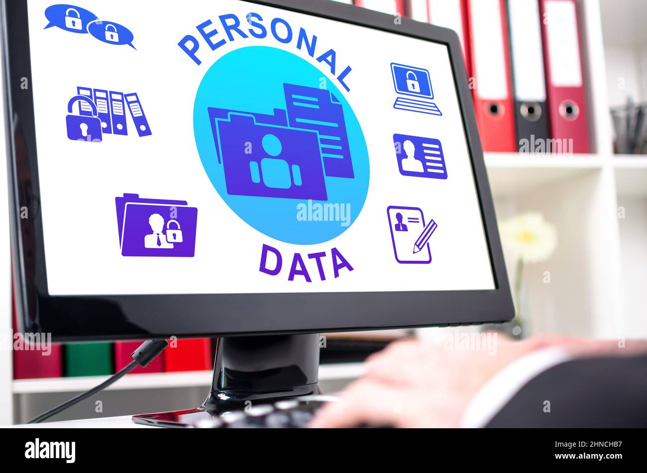 Personal data concept shown on a computer screen Stock Photo - Alamy