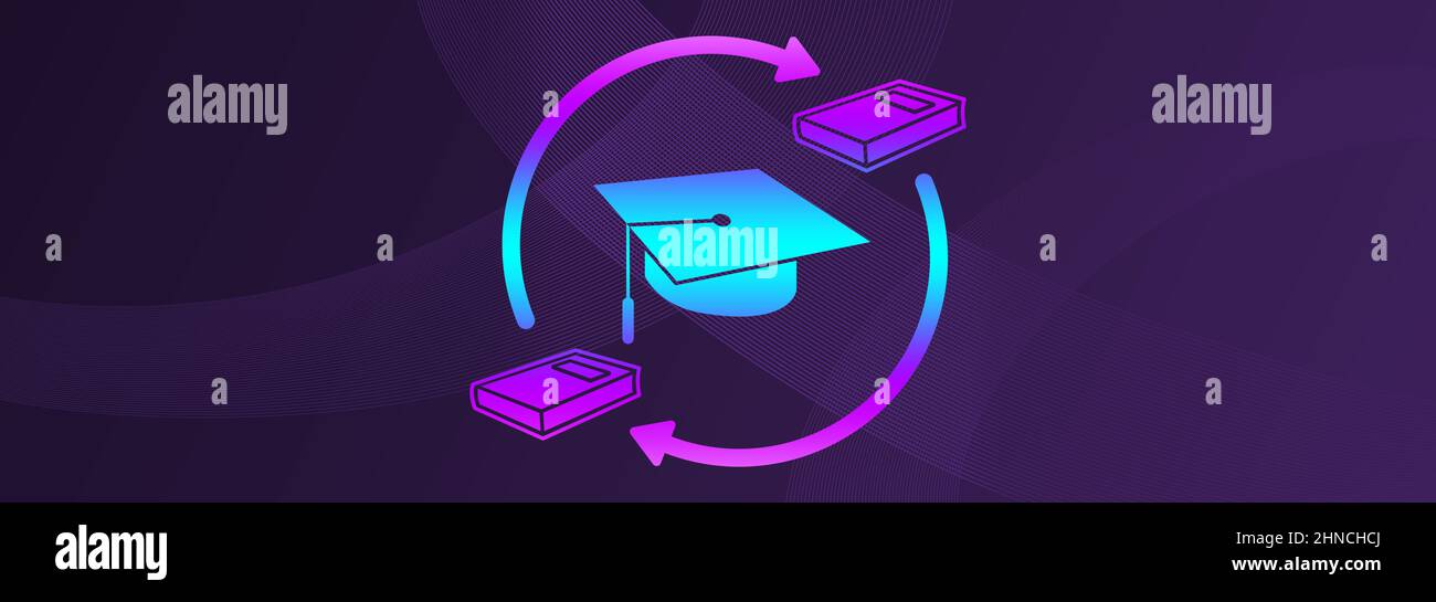 Illustration of a continuing education concept Stock Photo - Alamy