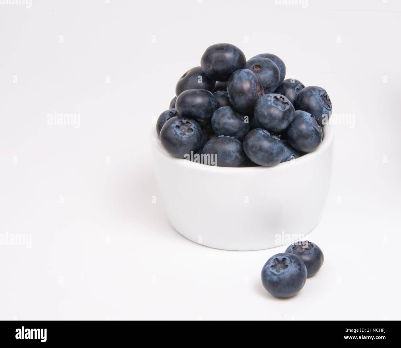 Perfect blueberry on the white background Stock Photo - Alamy