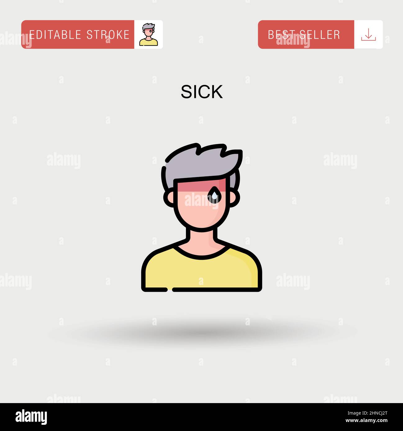 Adult sick home Stock Vector Images - Alamy