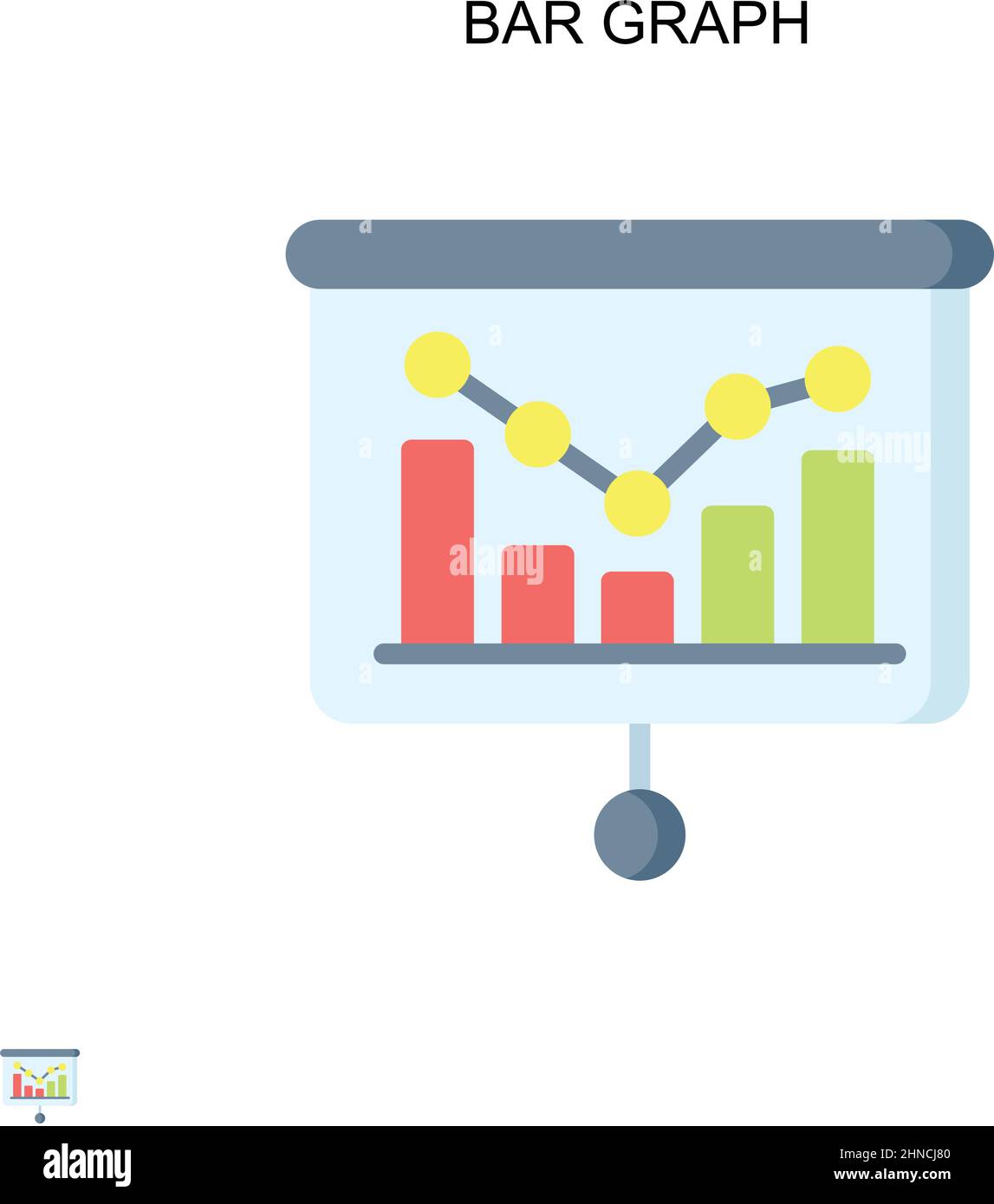 Bar graph icon hi-res stock photography and images - Alamy