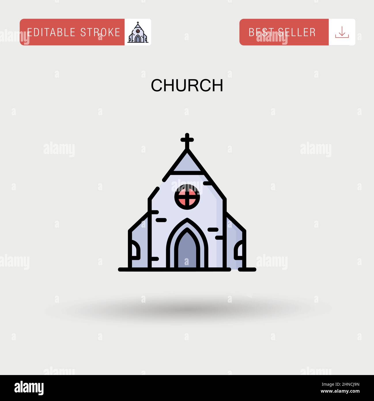 Old wooden church chapel Stock Vector Images - Alamy