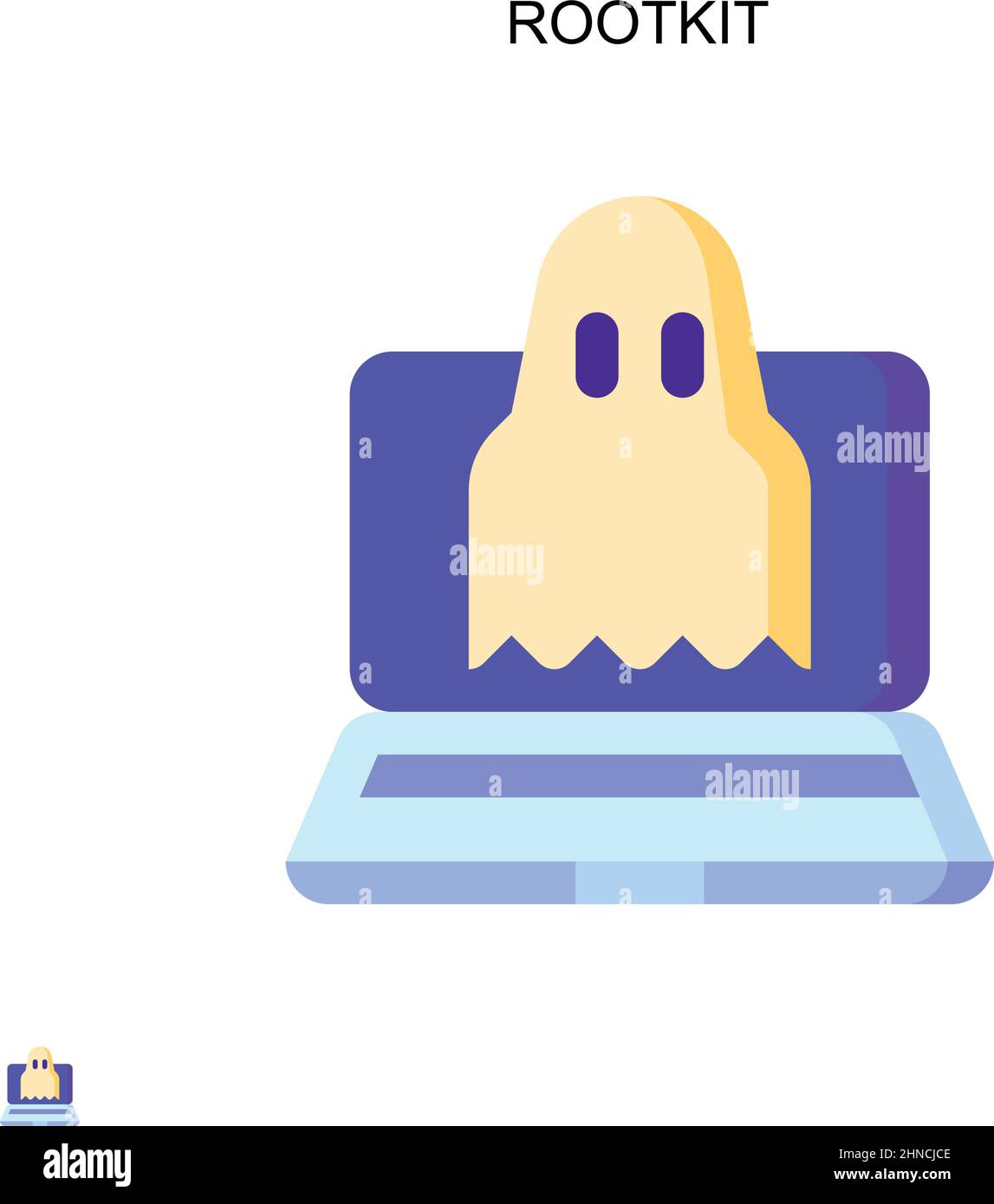Rootkit Simple vector icon. Illustration symbol design template for web ...