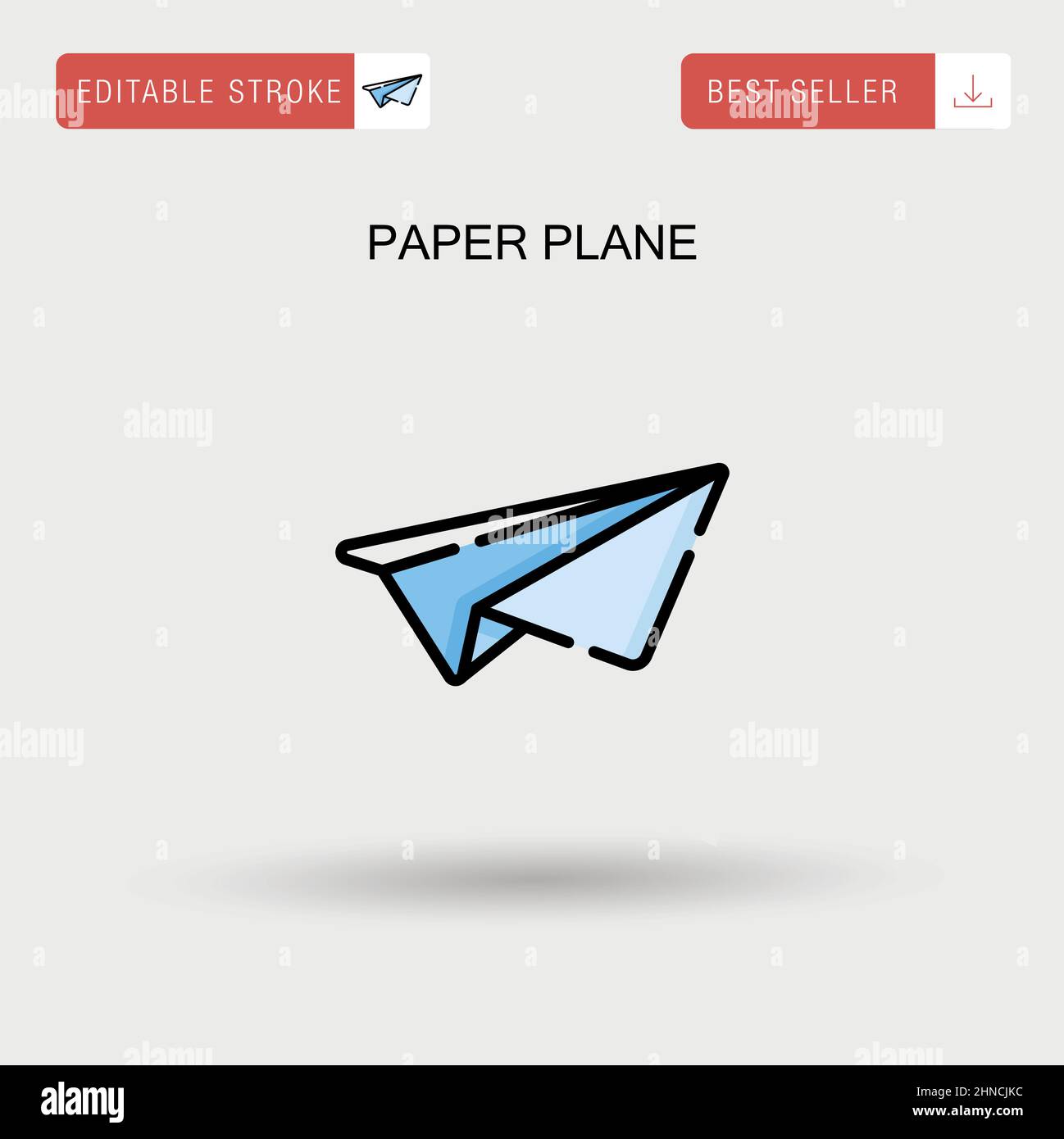 Paper plane origami icon vector hi-res stock photography and images - Alamy