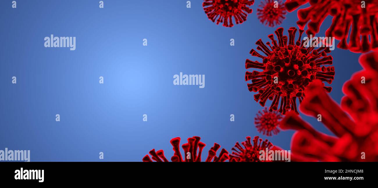 Blank background with virus coronavirus covid-19. Medicine concept. 3d ...