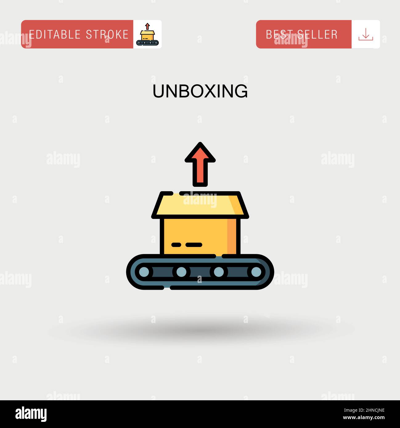 Unbox package Stock Vector Images - Alamy