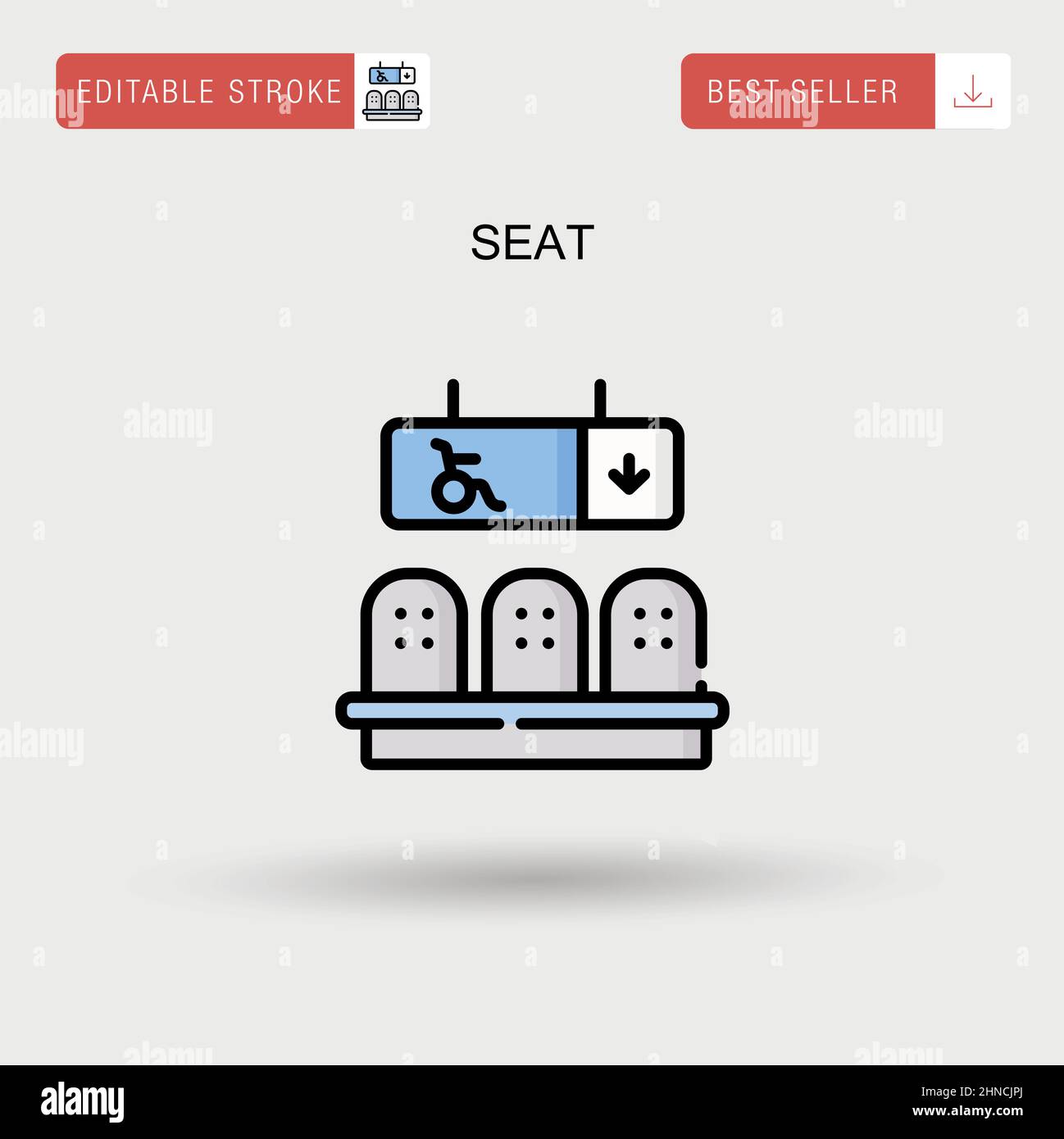 Seat Simple vector icon Stock Vector Image & Art - Alamy