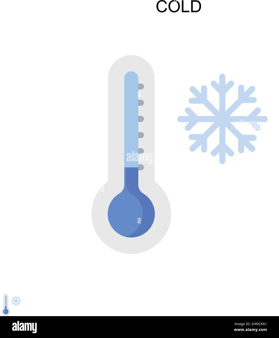 Cold Simple vector icon. Illustration symbol design template for web ...