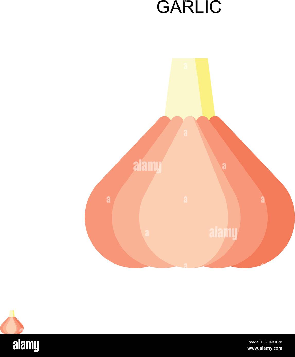 Garlic Simple vector icon. Illustration symbol design template for web ...