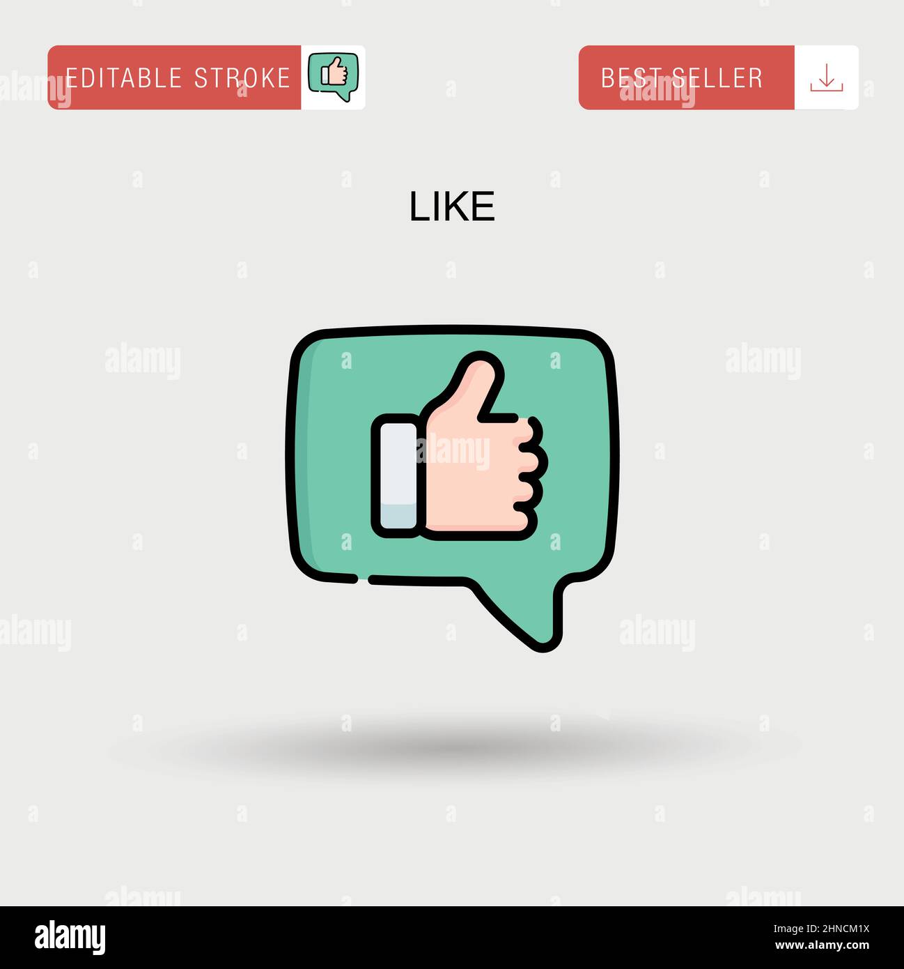 Like Simple vector icon Stock Vector Image & Art - Alamy