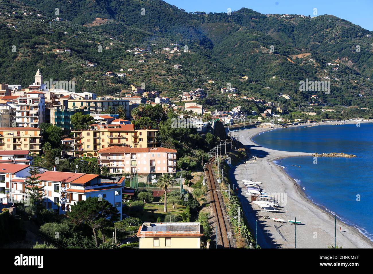 View from above of the city of Gioiosa Maria in Sicily Stock Photo - Alamy