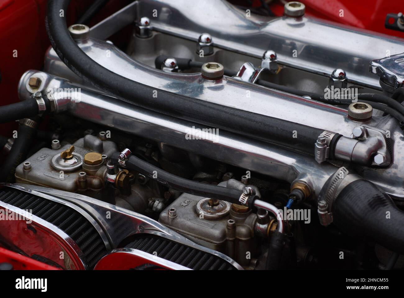 1977 custom hot rod engine Stock Photo - Alamy