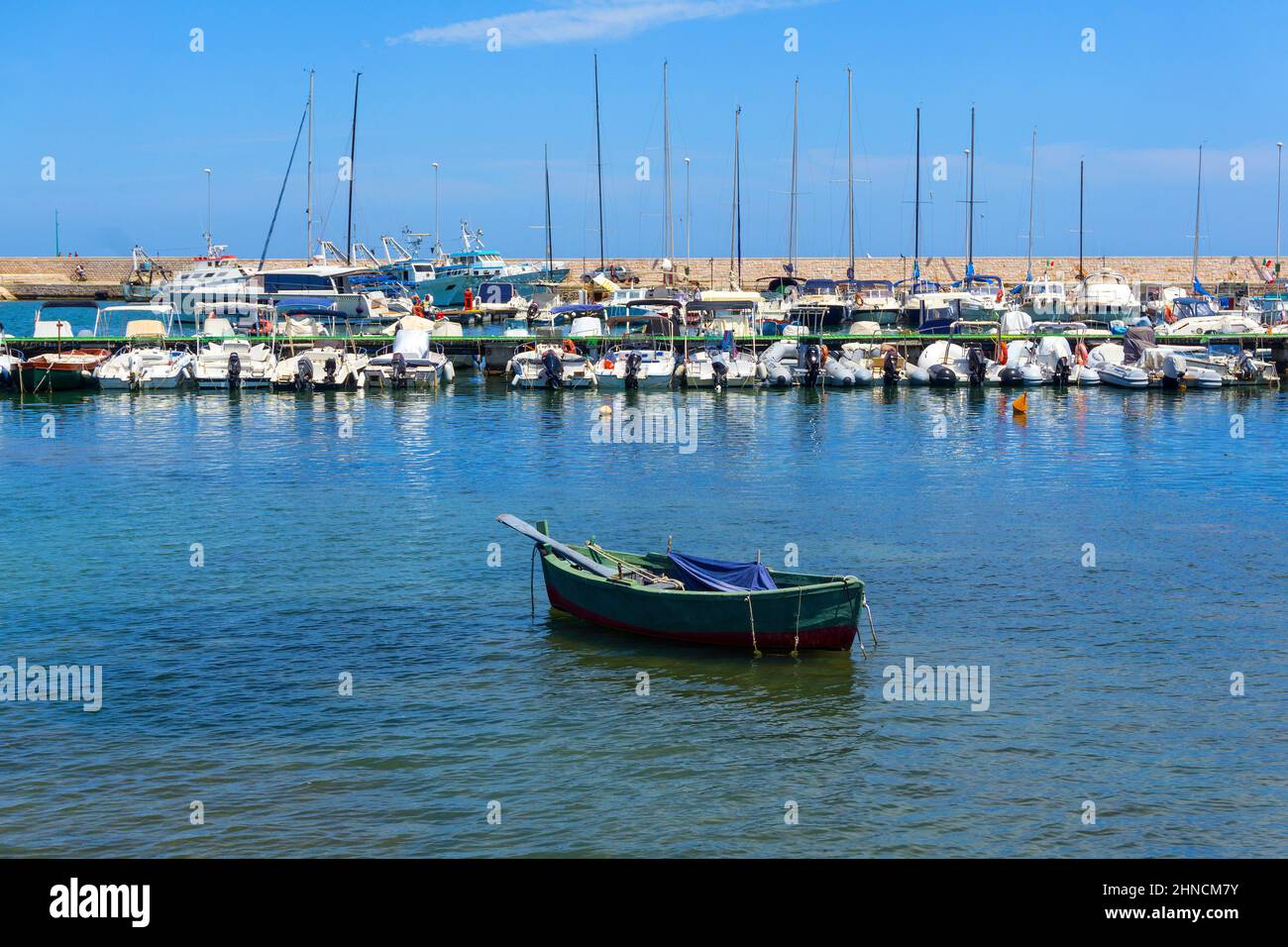 Italy, Apulia, Bari, Santo Spirito, harbour Stock Photo - Alamy