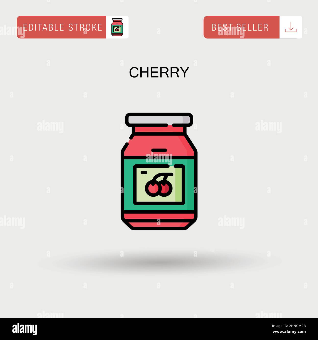 Sweet sour green cherry Stock Vector Images - Alamy