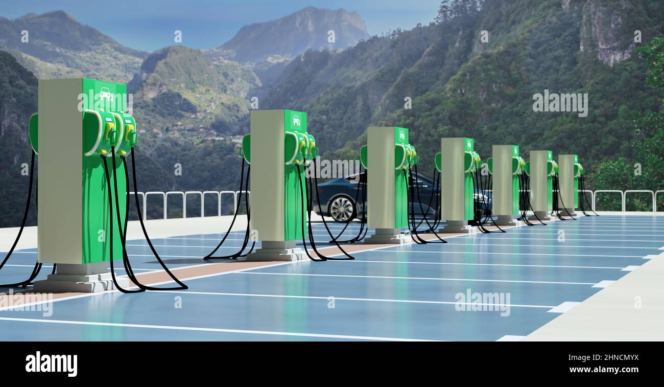 Ev parking space hi-res stock photography and images - Alamy