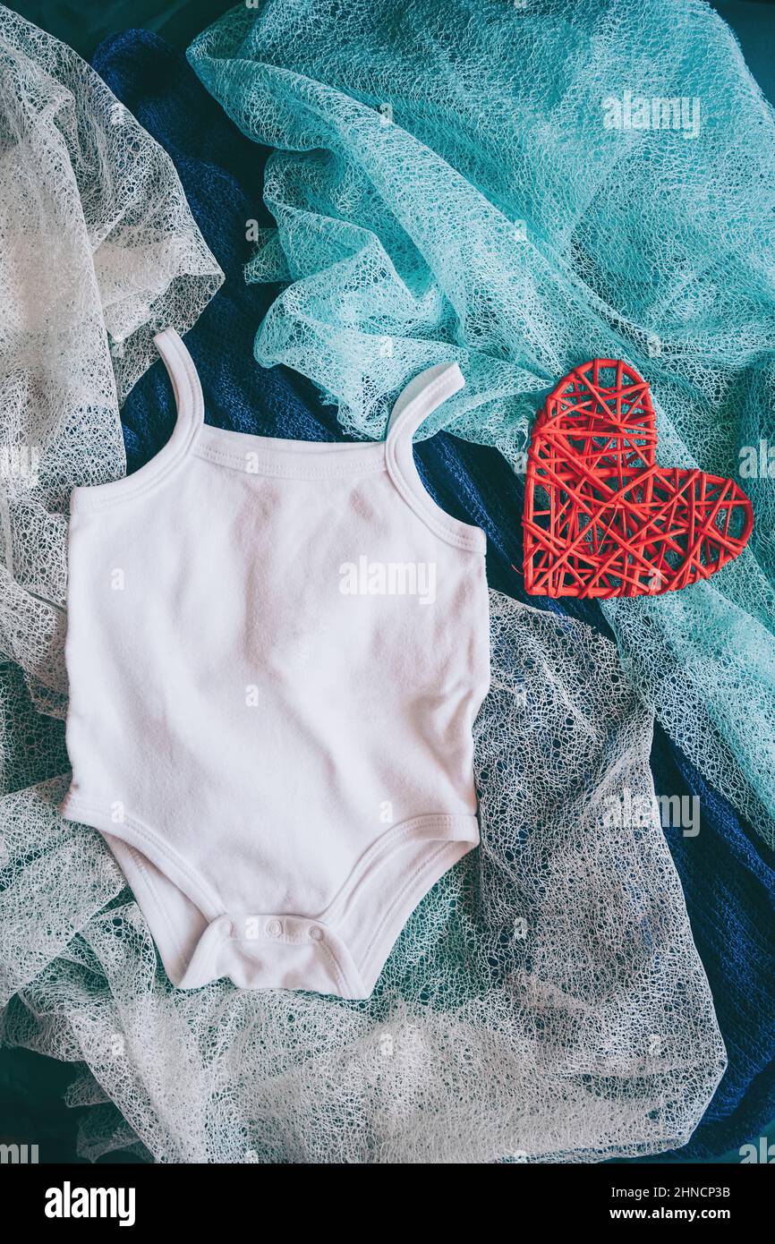 White summer body for a newborn baby Stock Photo - Alamy