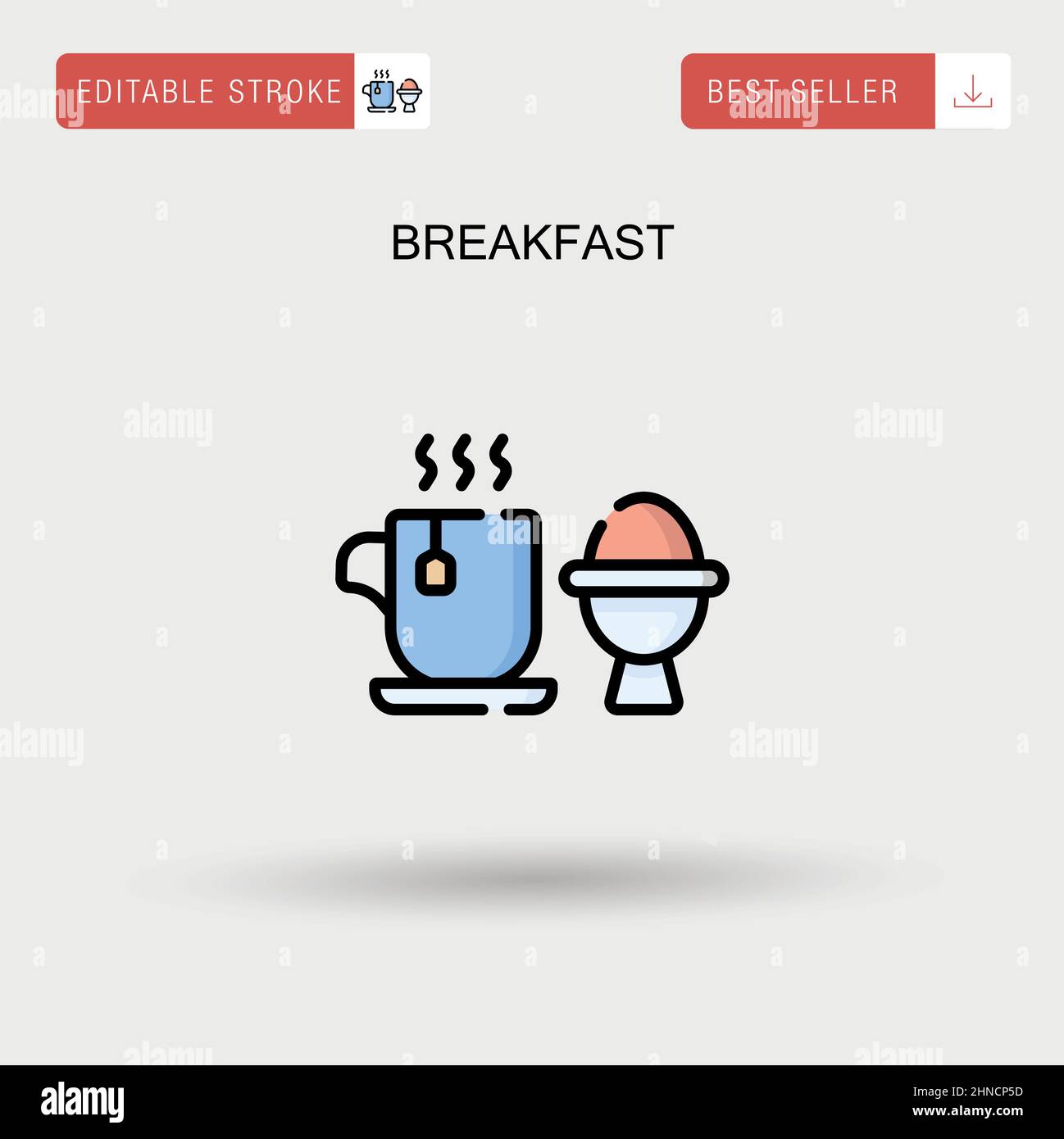 Breakfast Simple vector icon Stock Vector Image & Art - Alamy
