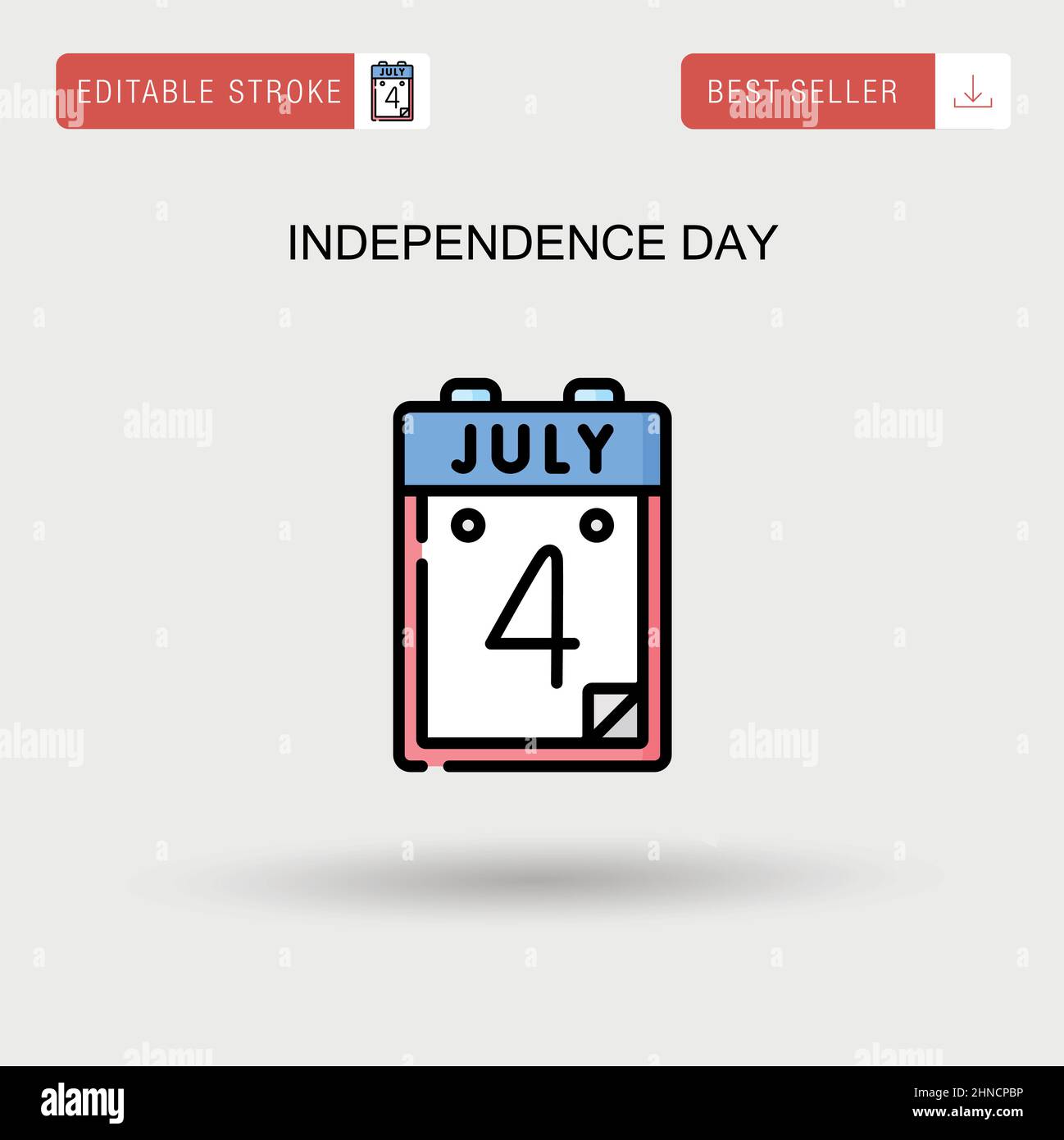 White usa independence day icon Stock Vector Images - Alamy