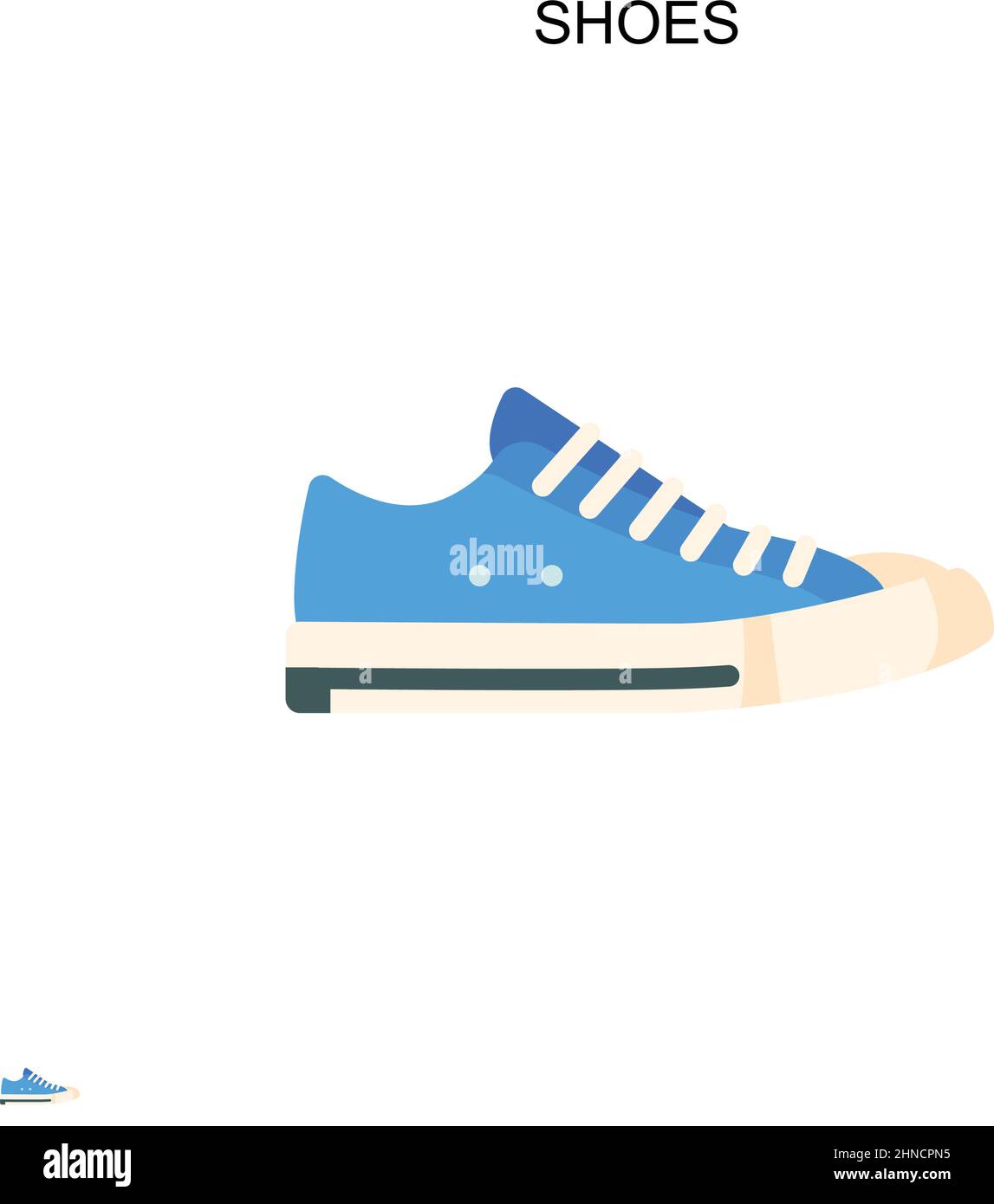 Shoes Simple vector icon. Illustration symbol design template for web ...