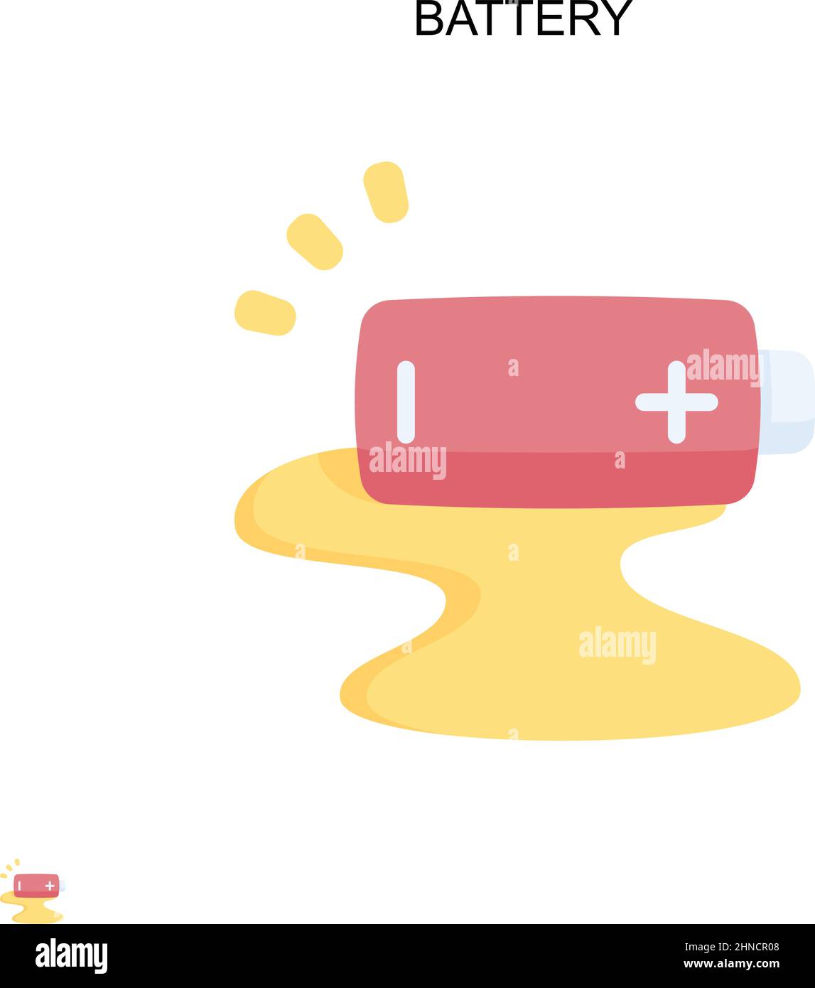 Battery Simple vector icon. Illustration symbol design template for web ...