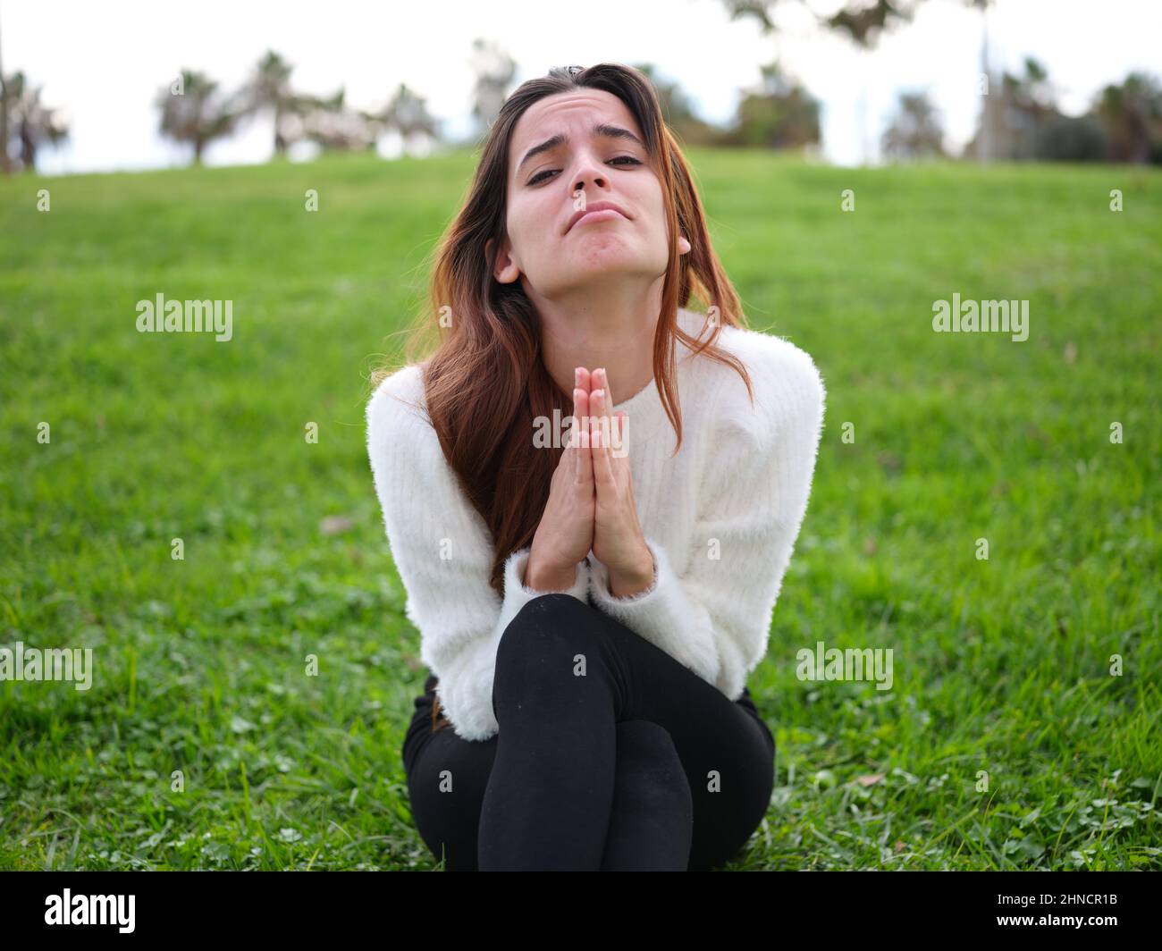 Pleading expression hi-res stock photography and images - Alamy