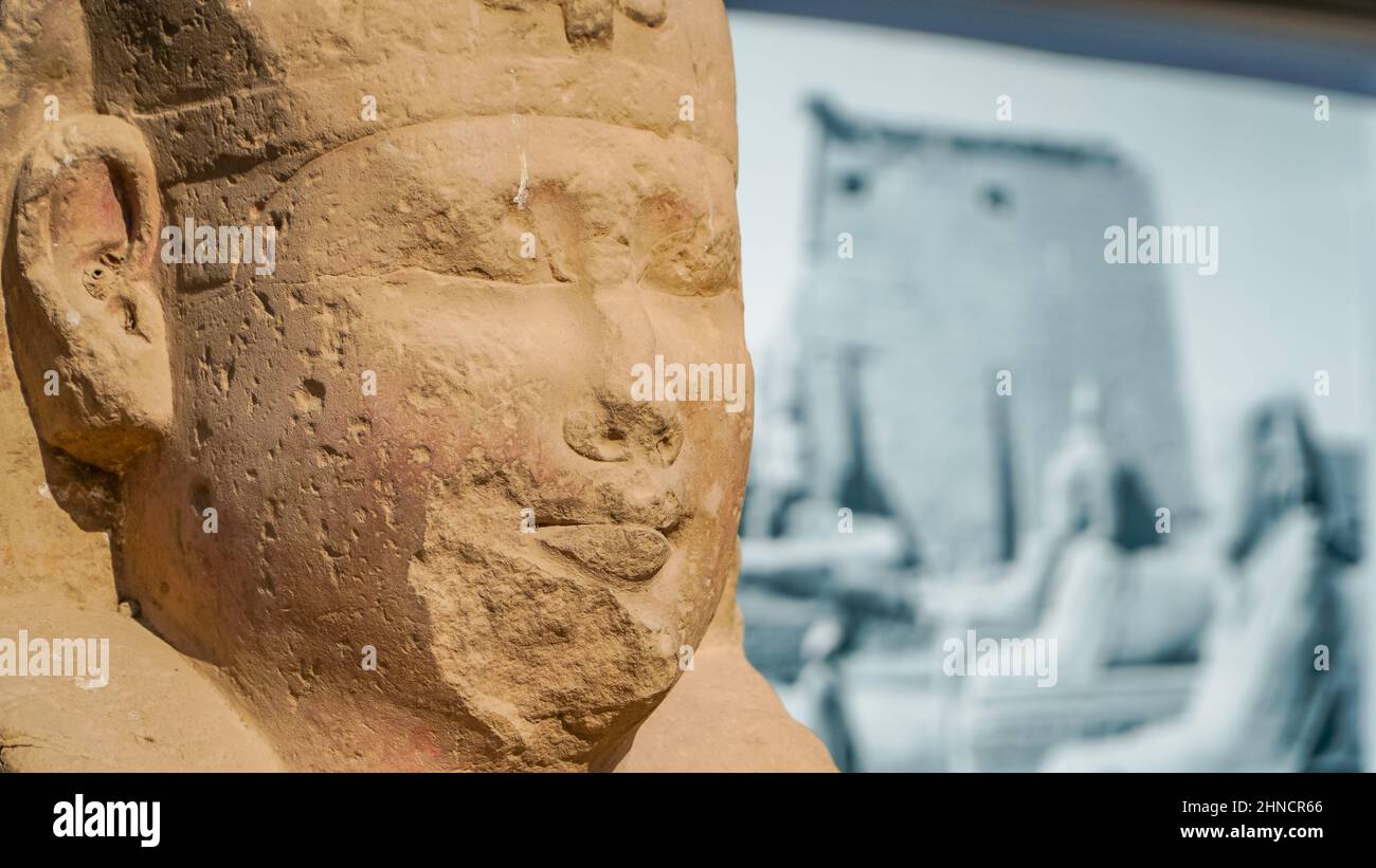 Luxor Temple in Luxor, ancient Thebes, Egypt. Luxor Temple is a large ...