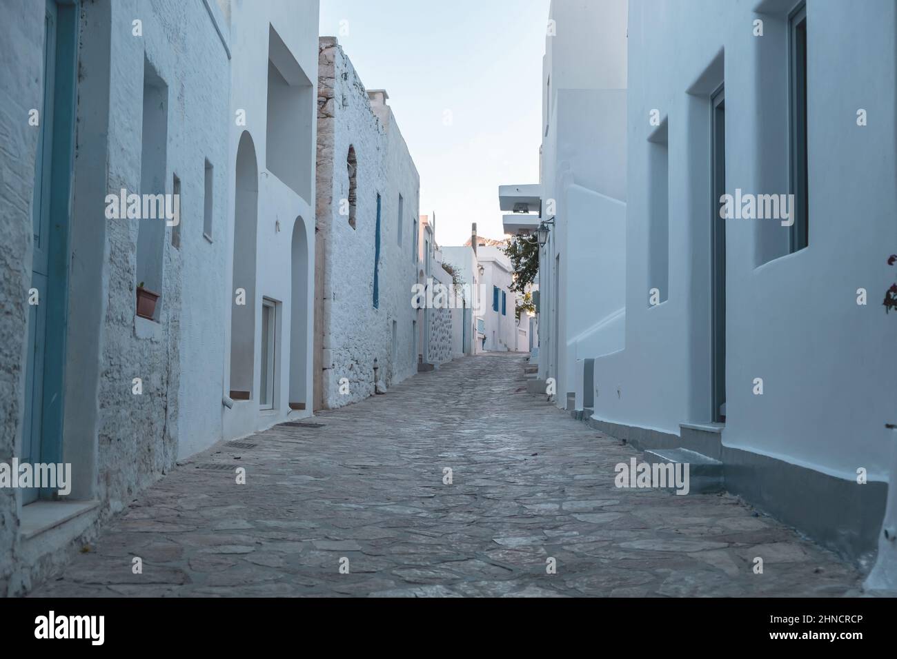 Pano Koufonisi island, Greece. Old and new traditional stonewall ...