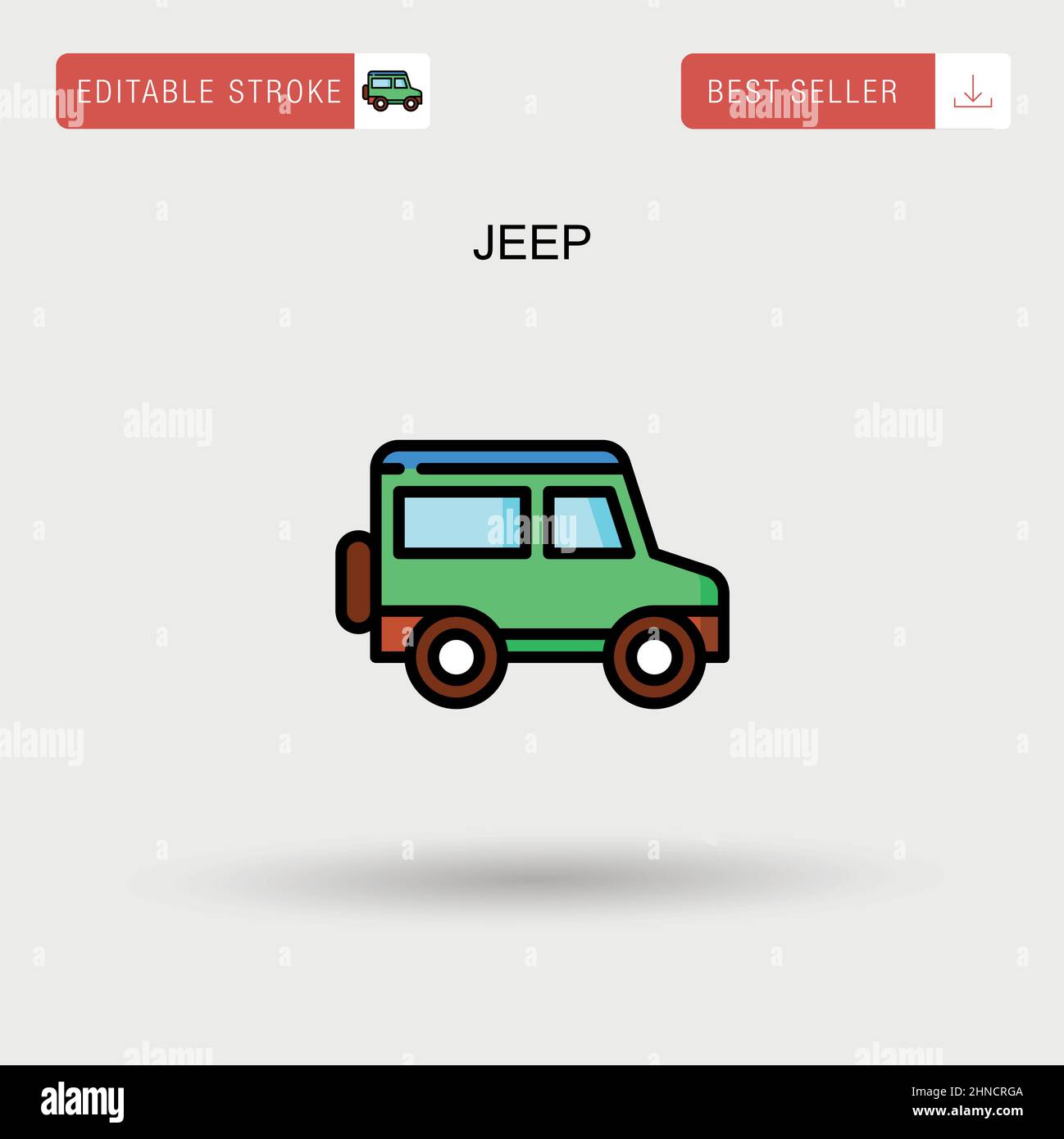 Jeep Simple vector icon Stock Vector Image & Art - Alamy