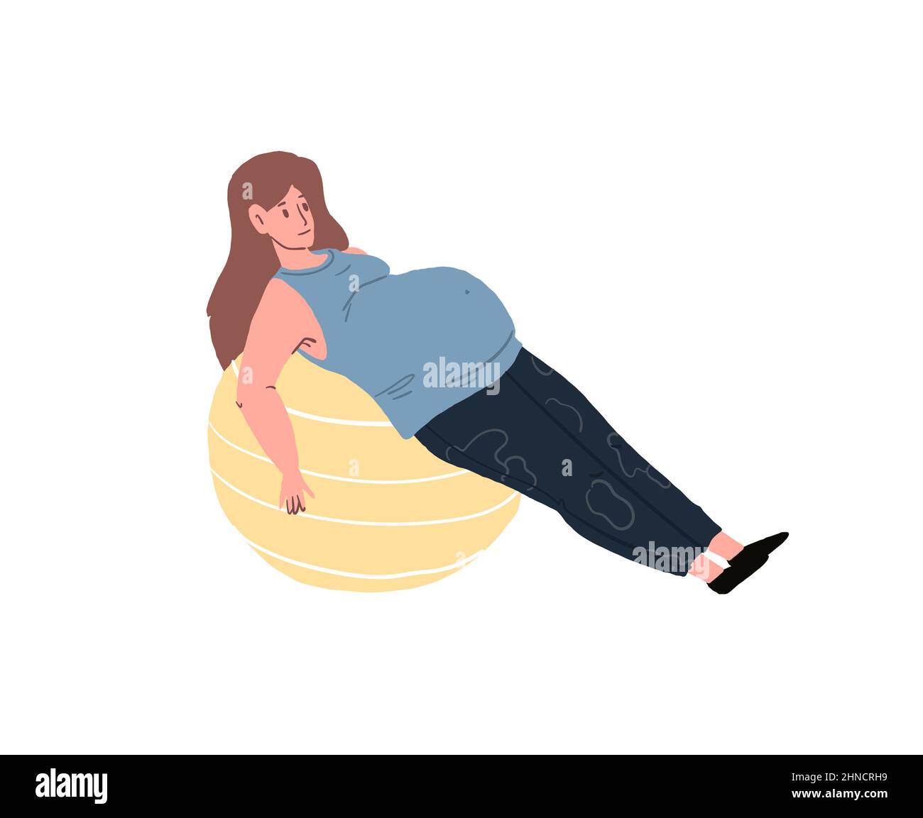 Flat cartoon woman character,pregnancy courses and classes,healthy ...