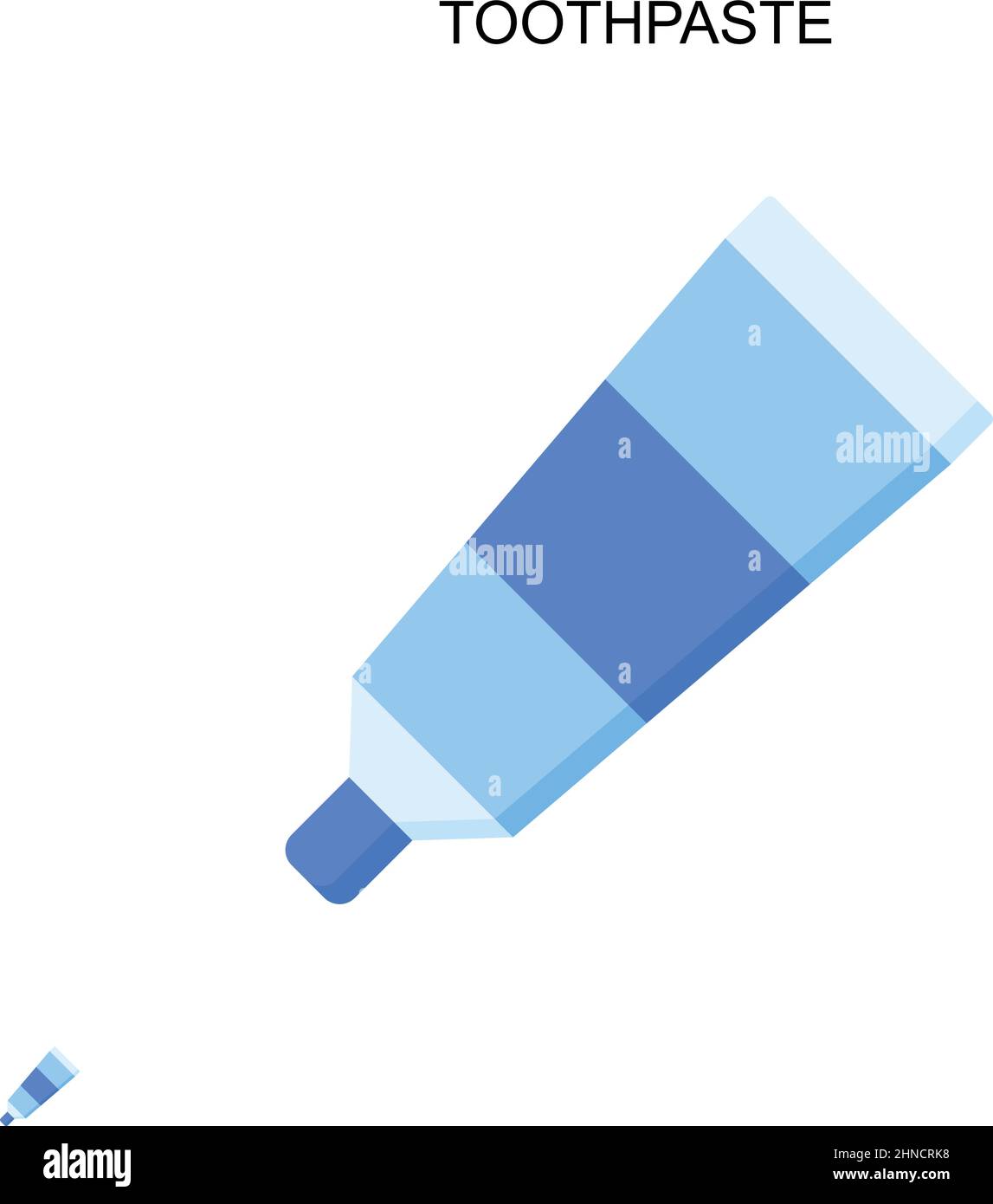 Toothpaste Simple vector icon. Illustration symbol design template for ...