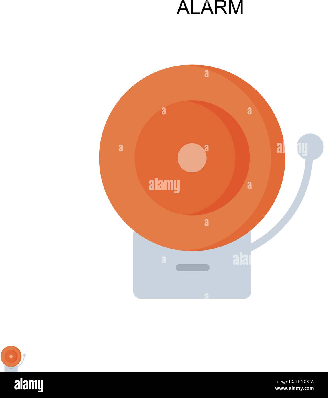 Alarm Simple vector icon. Illustration symbol design template for web ...