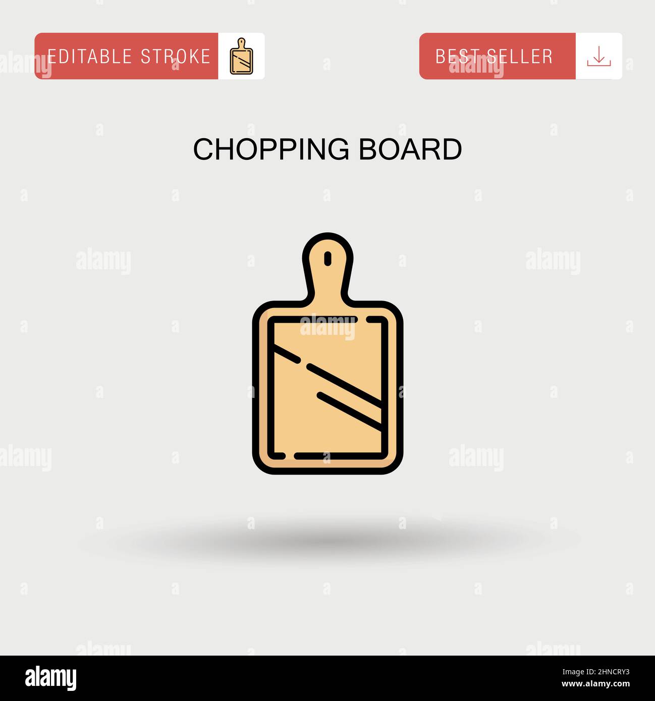Wooden cutting board empty Stock Vector Images - Alamy