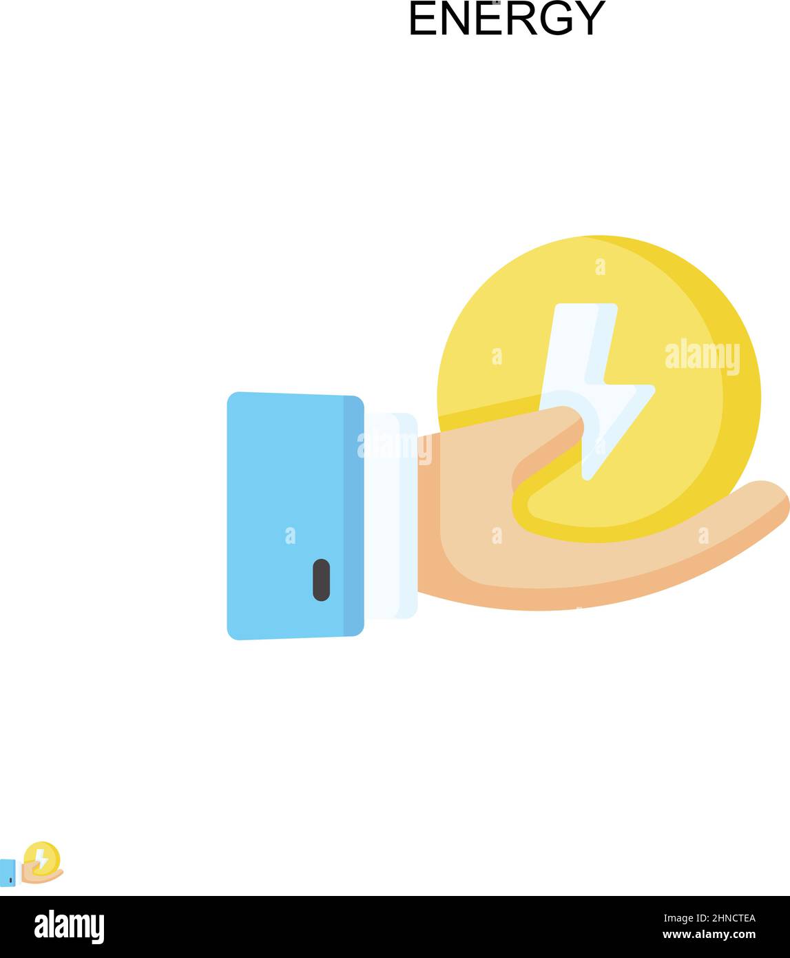 Energy Simple vector icon. Illustration symbol design template for web ...