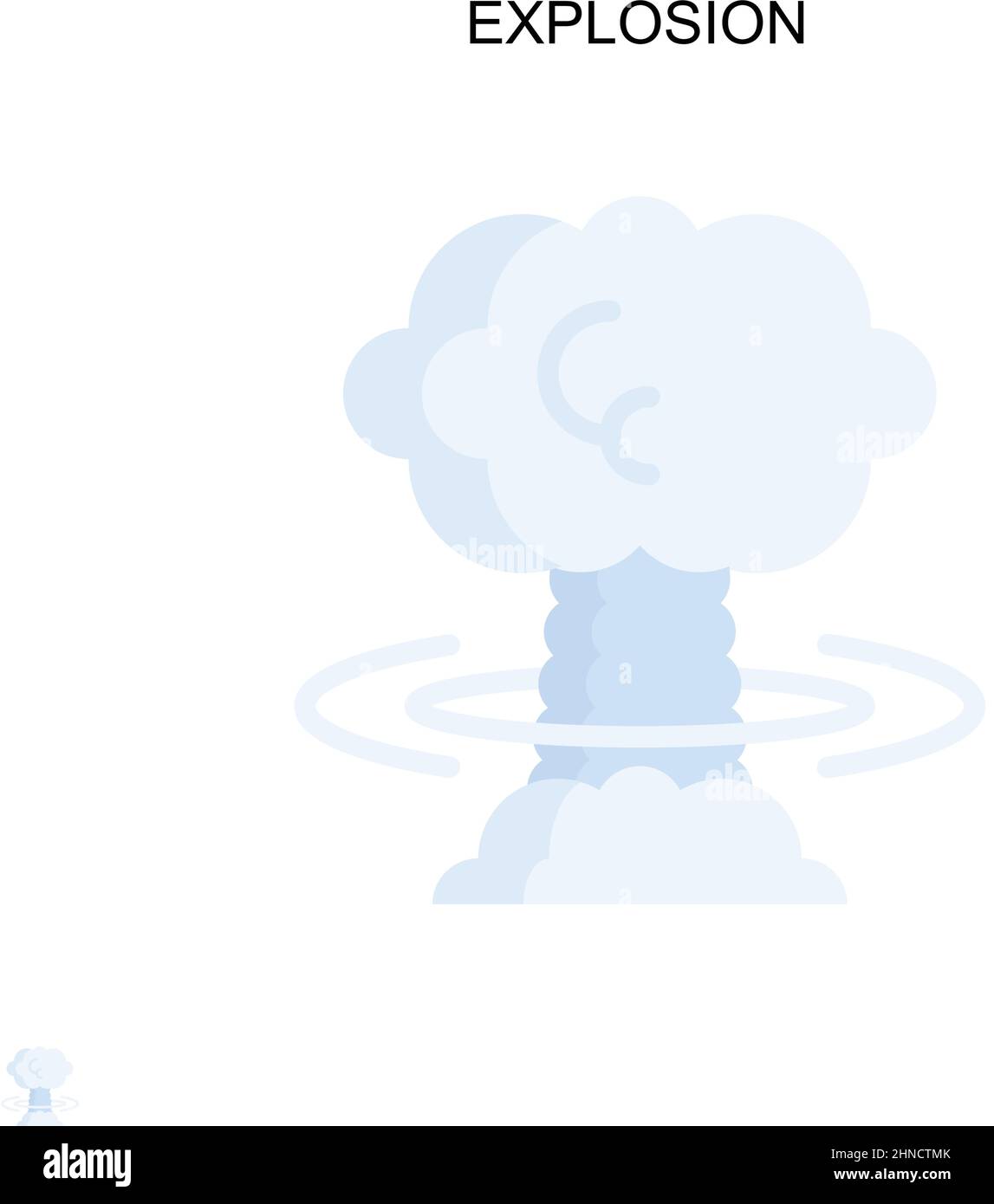 Explosion Simple vector icon. Illustration symbol design template for ...