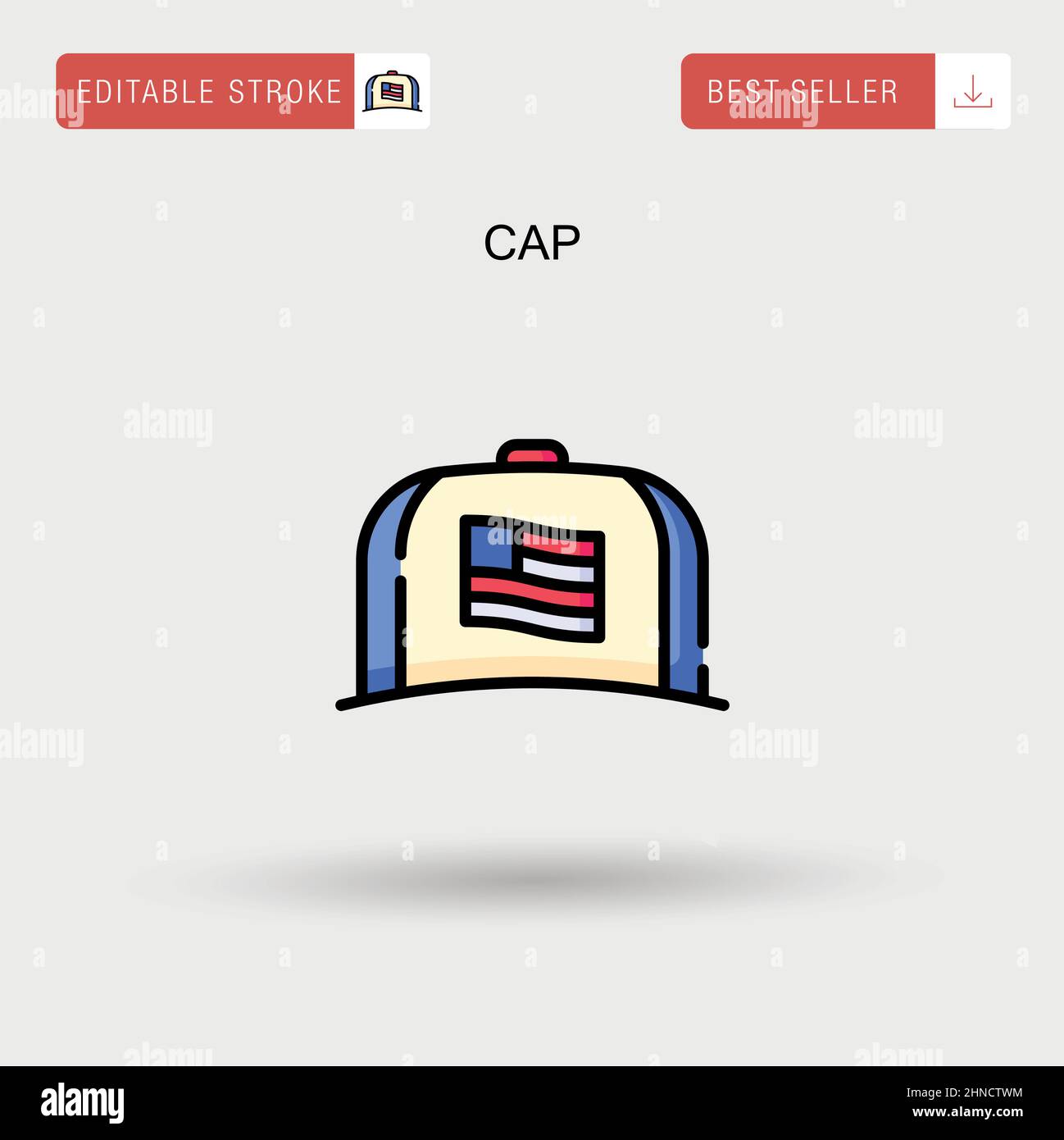Cap Simple vector icon Stock Vector Image & Art - Alamy