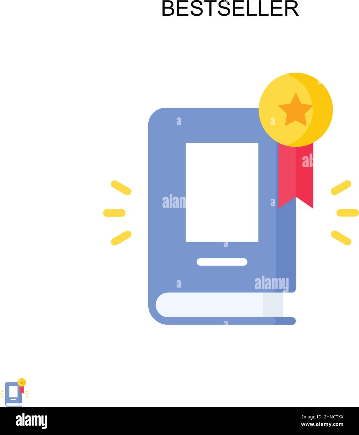 Bestseller Simple vector icon. Illustration symbol design template for ...