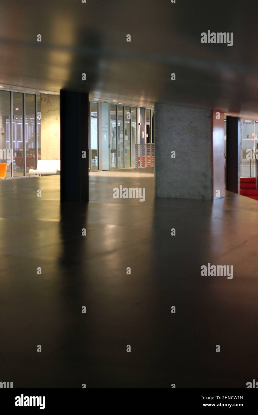 Modern contemporary architecture at IIT’s McCormick Student Center in ...