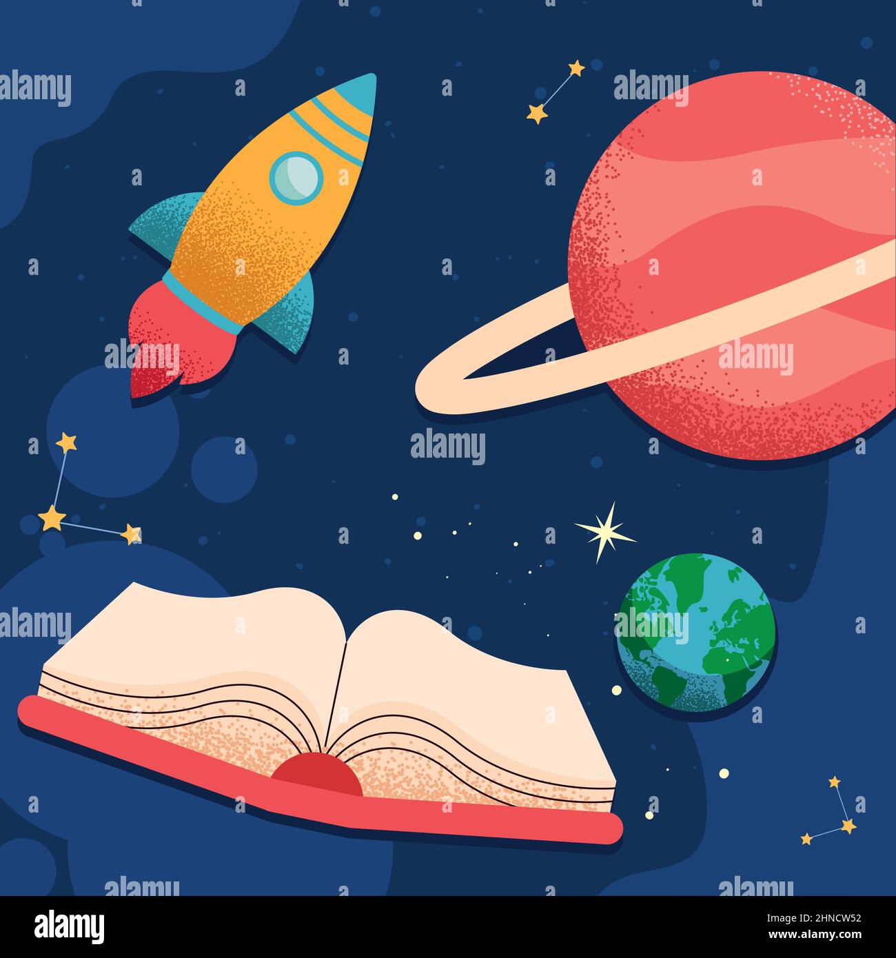 text book in the space scene Stock Vector Image & Art - Alamy