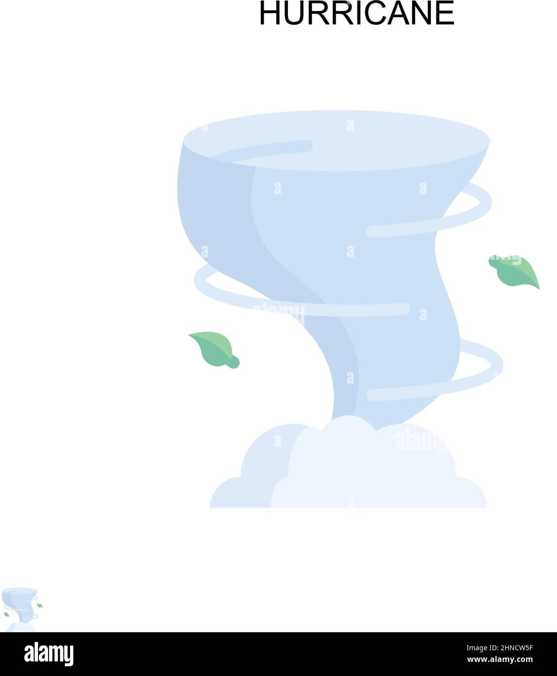 Hurricane Simple vector icon. Illustration symbol design template for ...