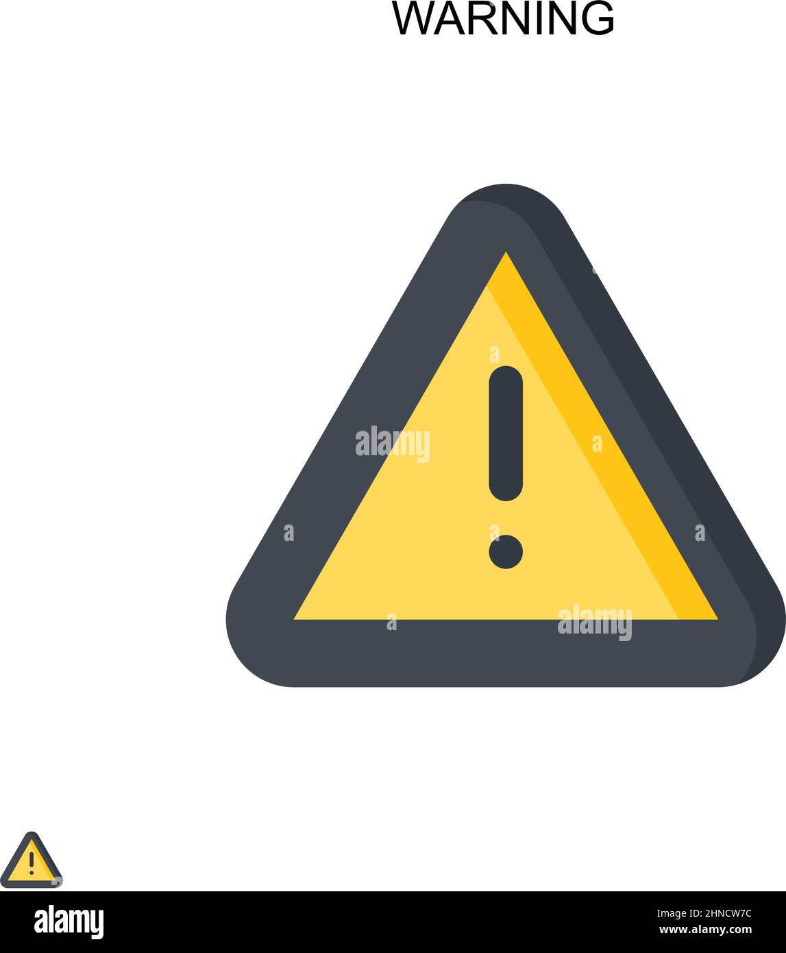 Warning Simple vector icon. Illustration symbol design template for web ...