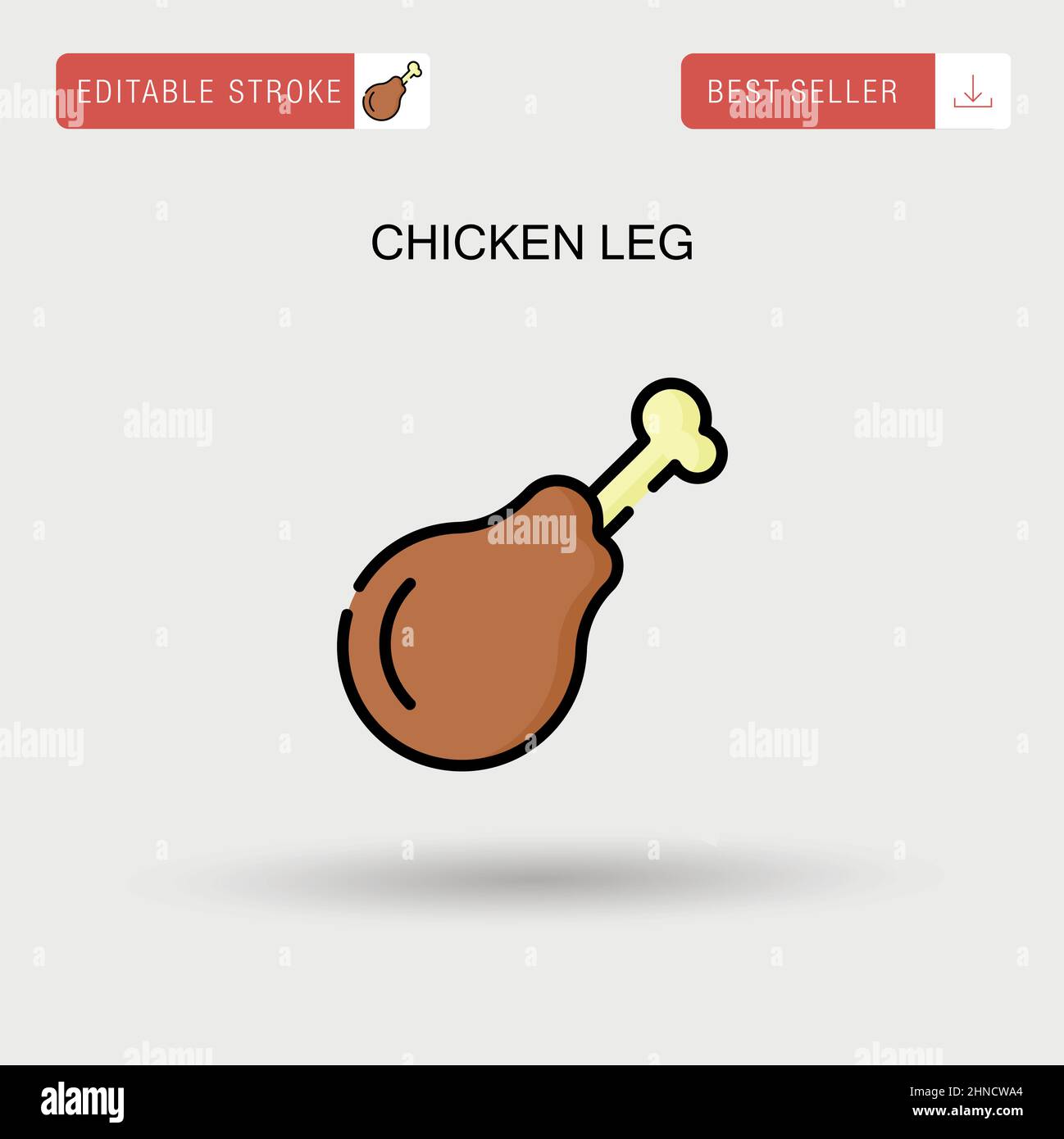 Spicy bbq chicken legs Stock Vector Images - Alamy