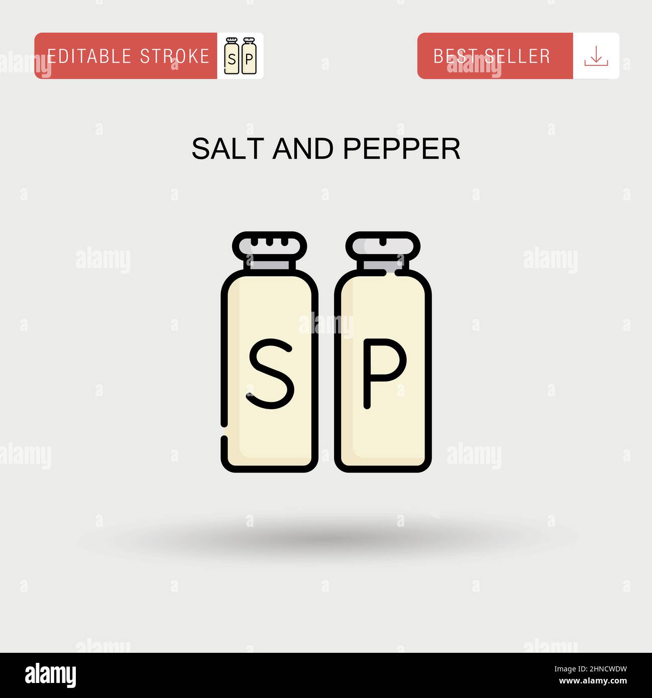 Table pepper Stock Vector Images - Alamy