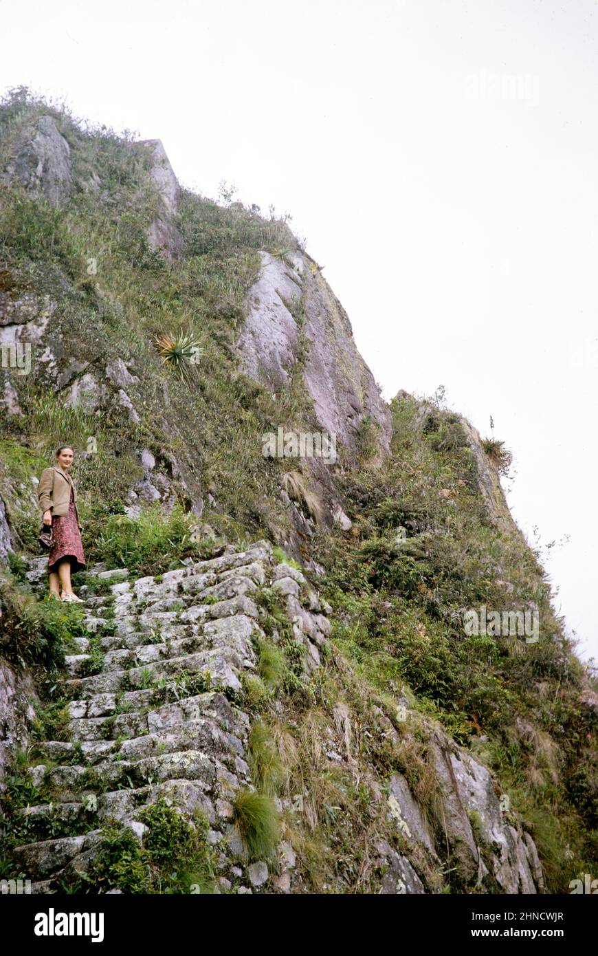Machu picchu woman vintage hi-res stock photography and images - Alamy